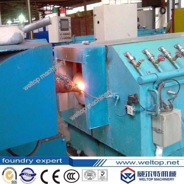 Centrifugal casting machine, Low pressure casting machine